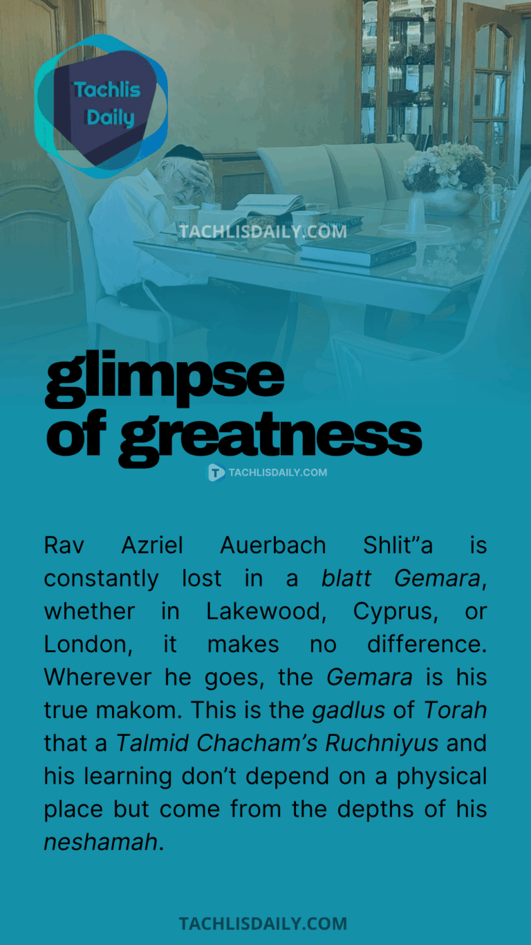Glimpse of Greatness: Wherever He Goes, the Gemara Goes With Him ...